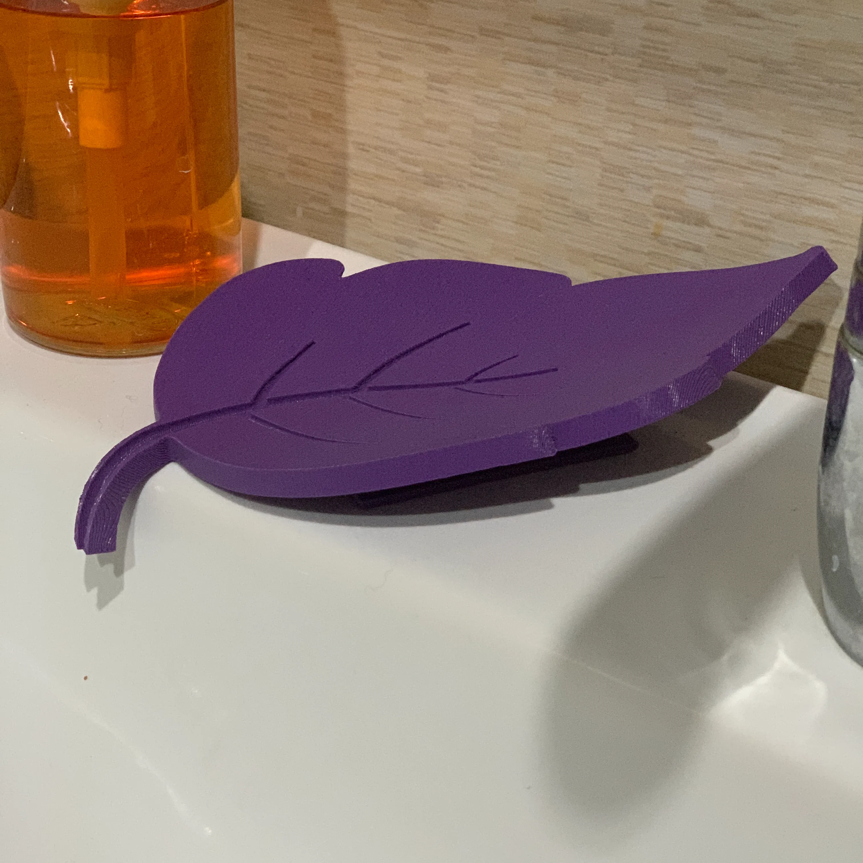 Home Decorations & Ornaments STL Download - Leaf Shaped Soap Dishby Mu3D