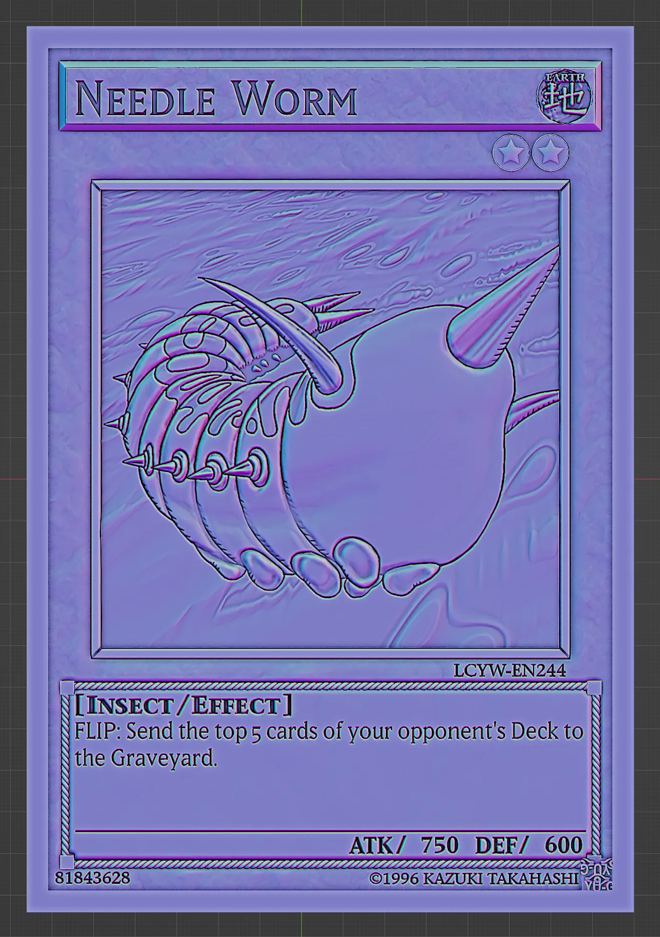 Other STL Download - Needle Worm - yu-gi-oh!by Wsonuchiha3D