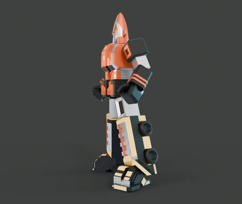 Characters & Creatures STL Download - Super Sentai Goggle V Robo Statue ...
