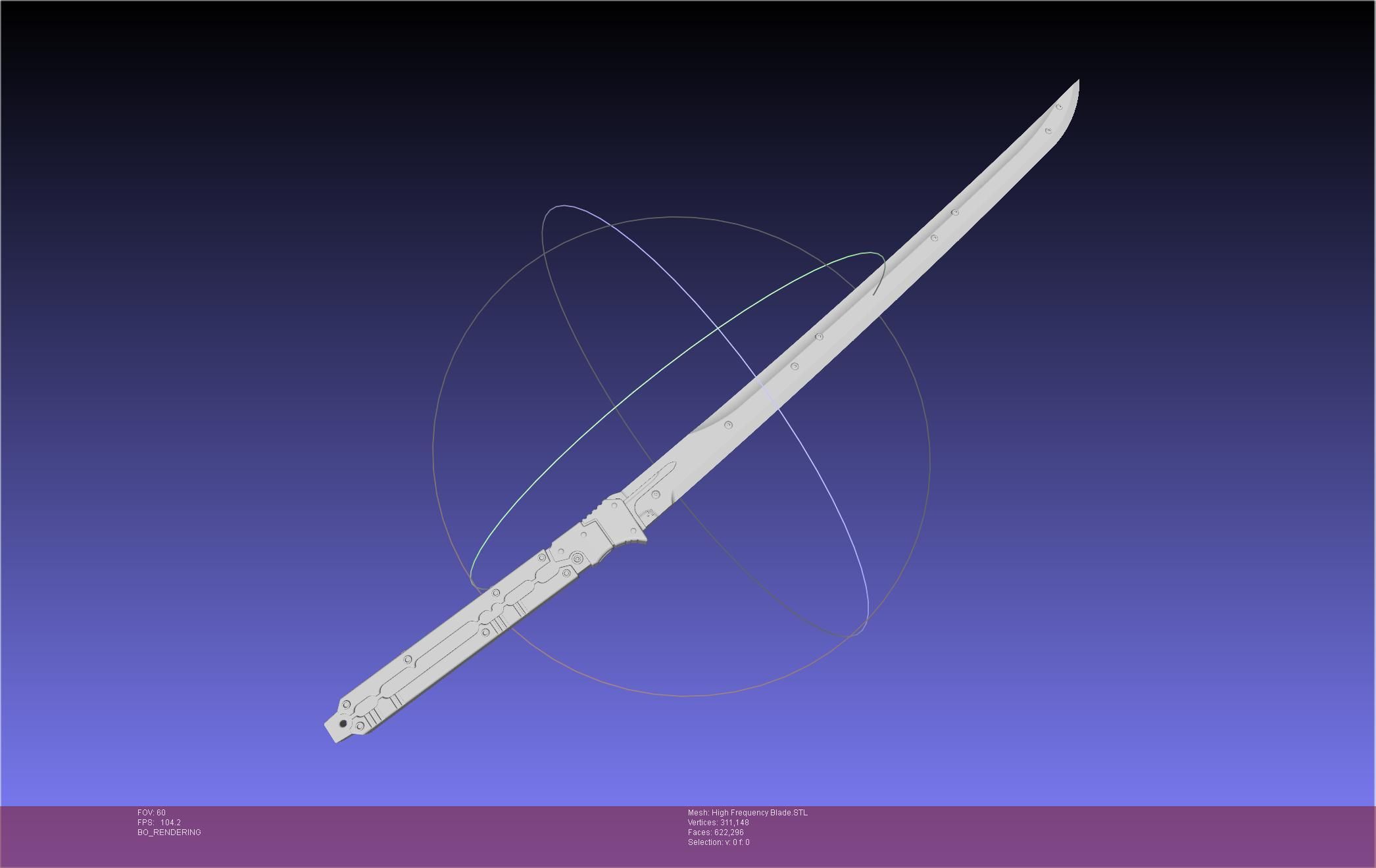 Metal Gear Rising Raiden High Frequency Blade | 3D modeller indir ...