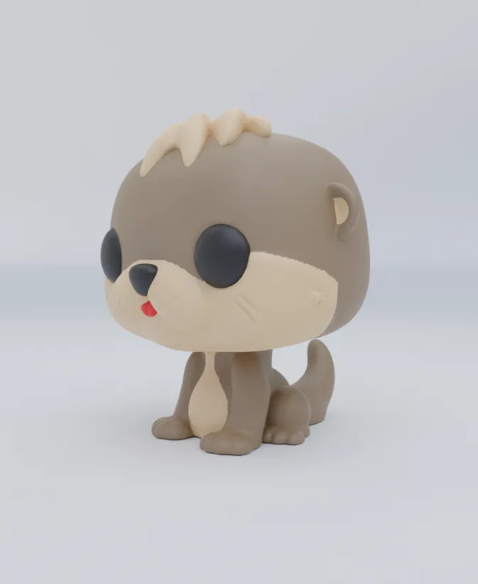 Characters & Creatures STL Download - Funko Pop Style Cute Otterby Mesh ...
