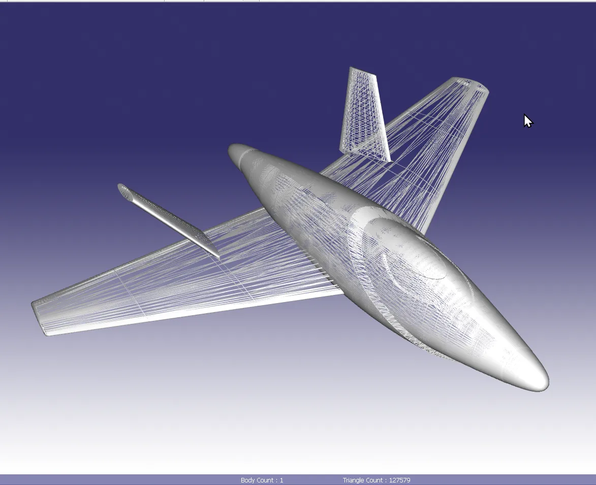 3D Printer Files | 3MF File | Delta wing aircraft | Creality Cloud