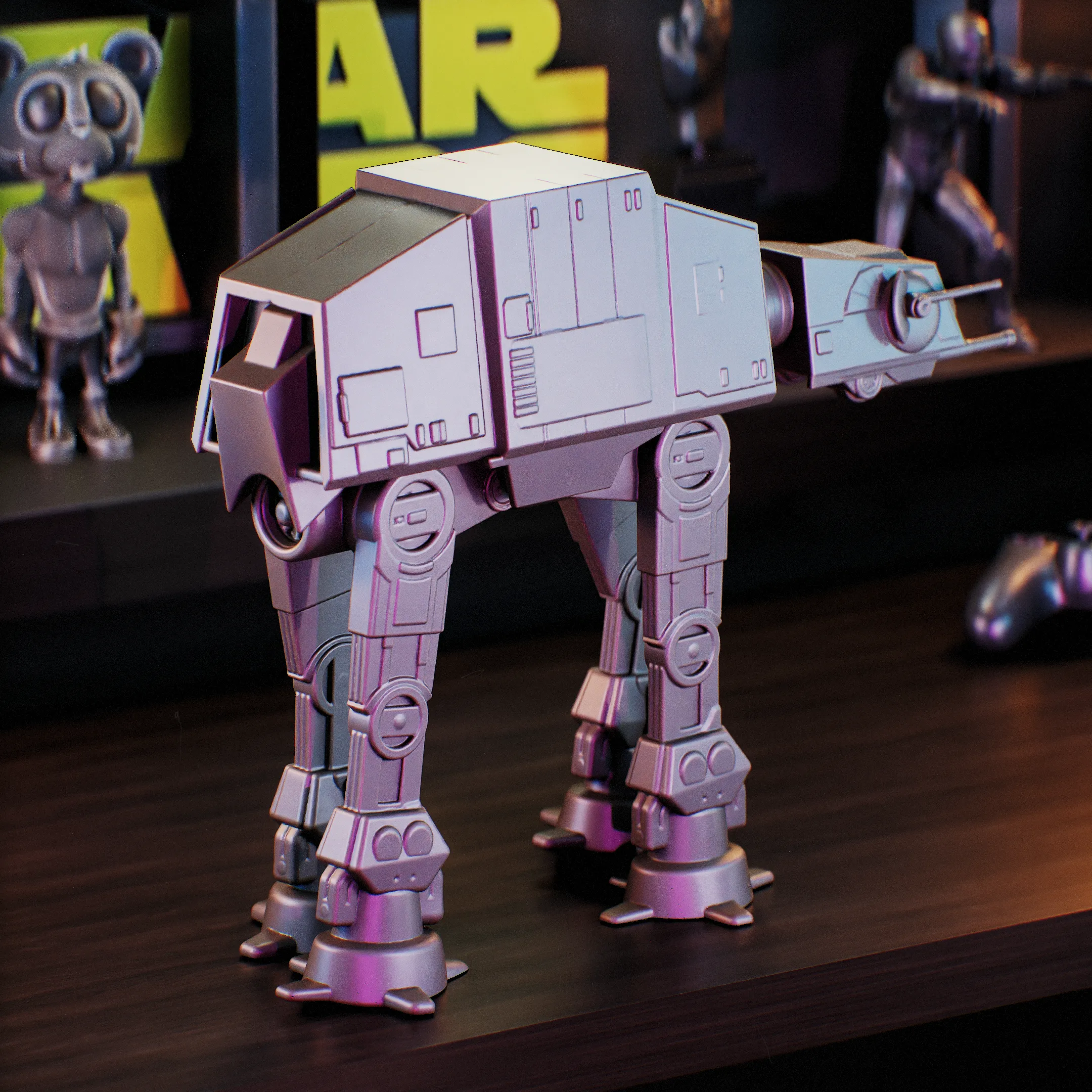Miniatures STL Download - Star Wars Imperial armored walker AT AT ...