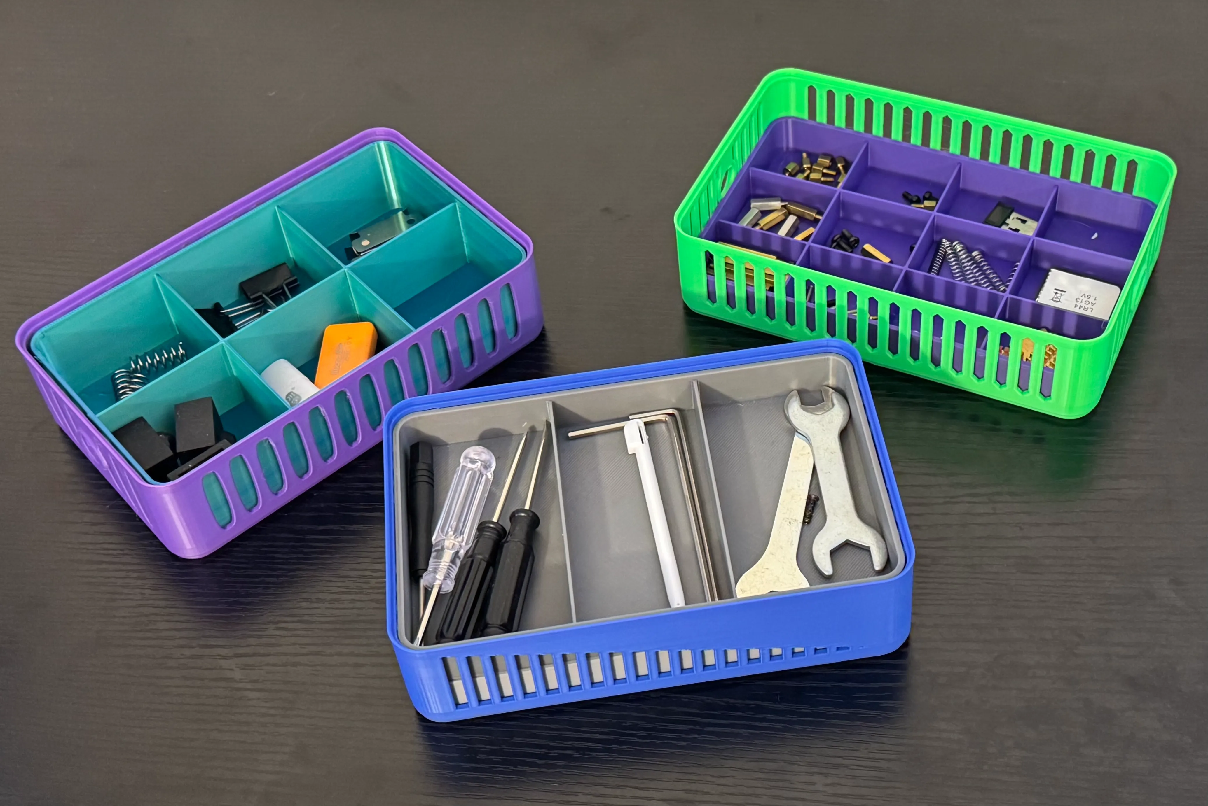 Home Decorations & Ornaments STL Download - Stackable Desk Crates with ...