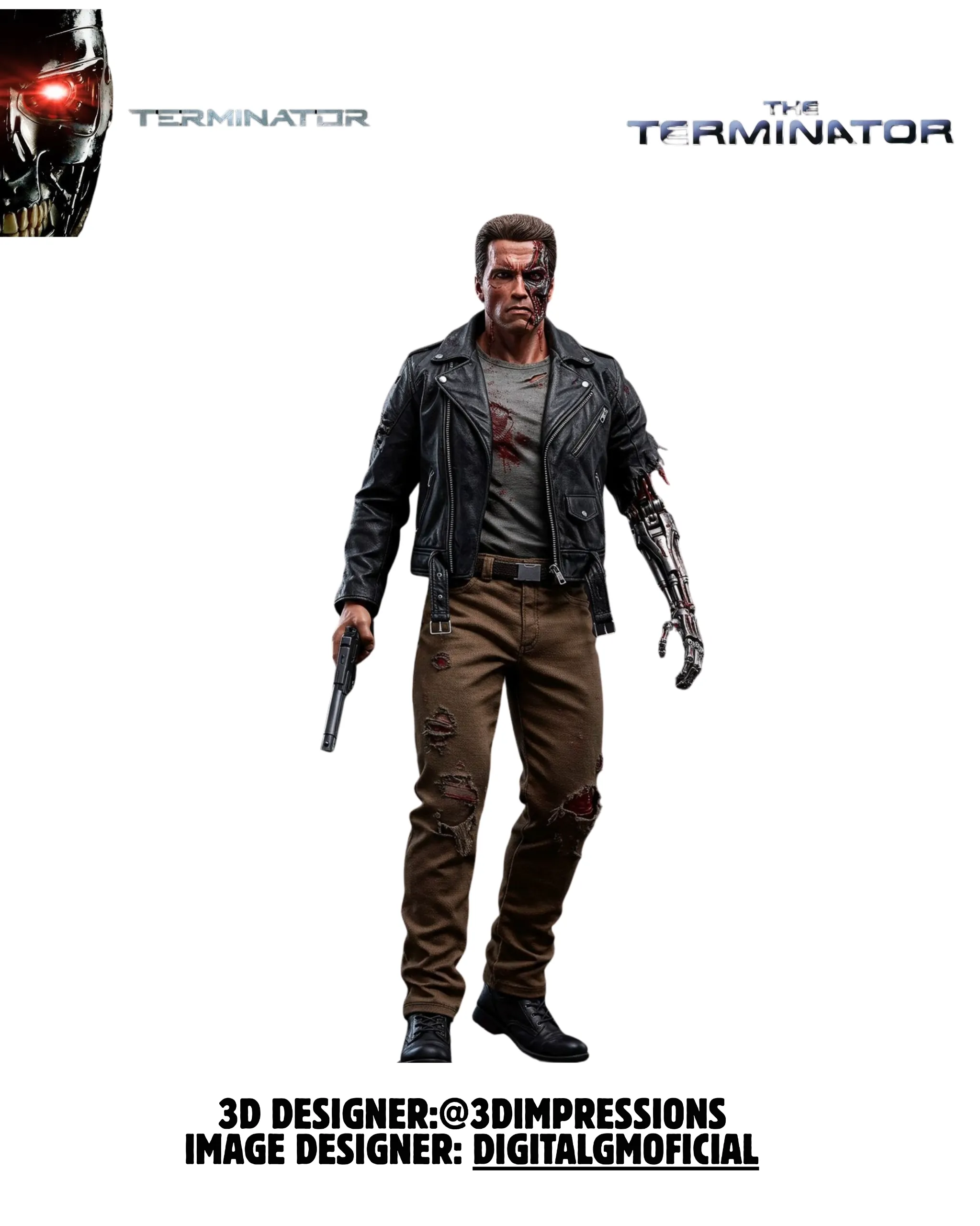 3D Printer Files | 3MF File | Terminator (Diseño Mejorado) | Creality Cloud