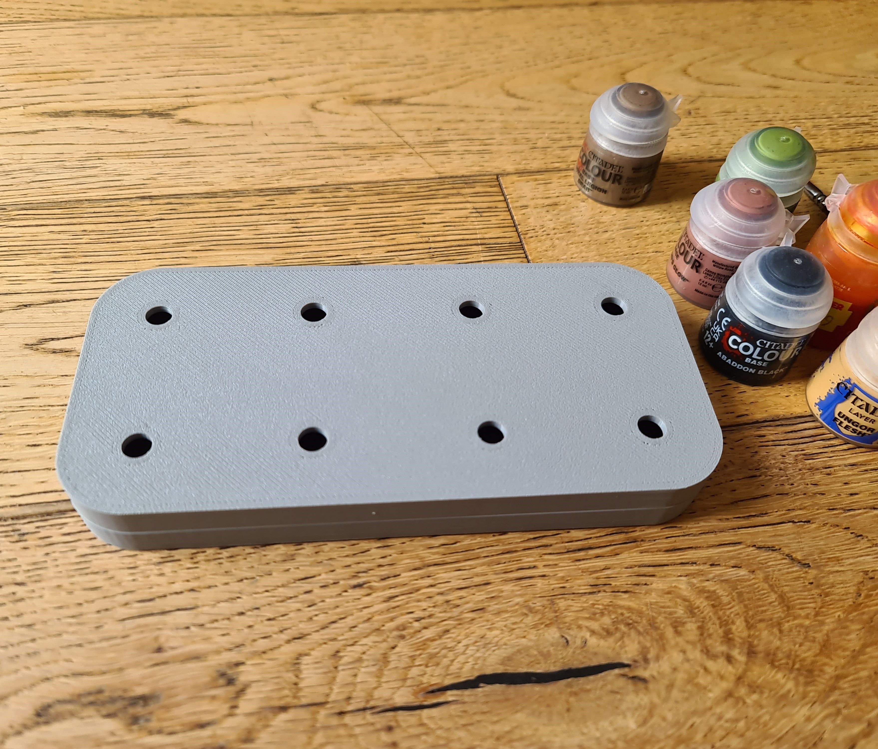 Print in Place Folding Citadel Paint Pot Holder and Mixer | 3D models ...