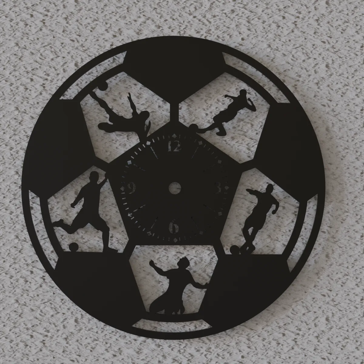 3D Printer Files | 3MF File | Football Wall Clock Timepiece | Creality ...