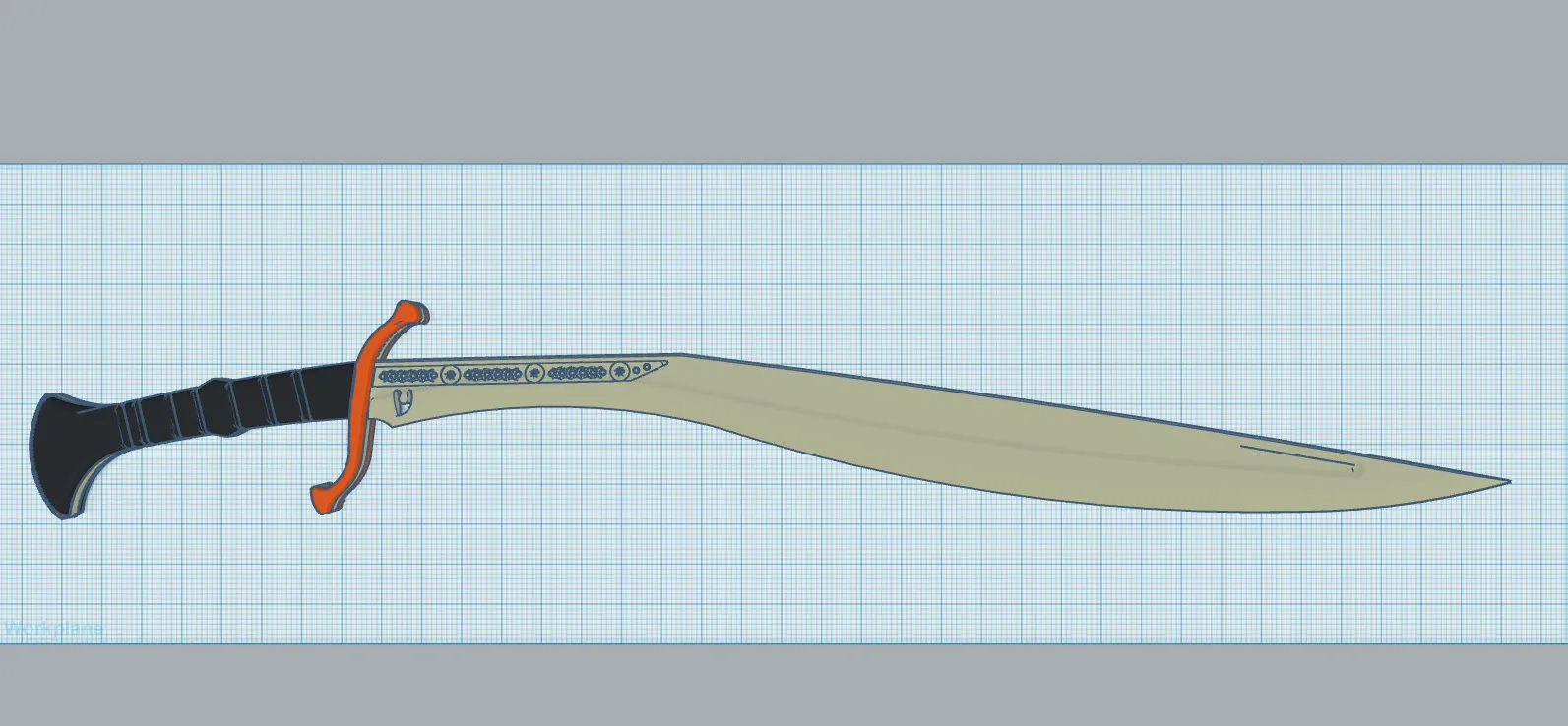 28 Inch Chitlangi Talwar Sword | 3D models download | Creality Cloud