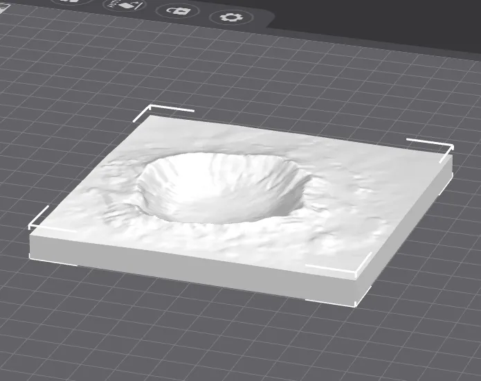 Free Props & Terrain STL Download - Meteor Craterby Olivier Vietti-Teppa