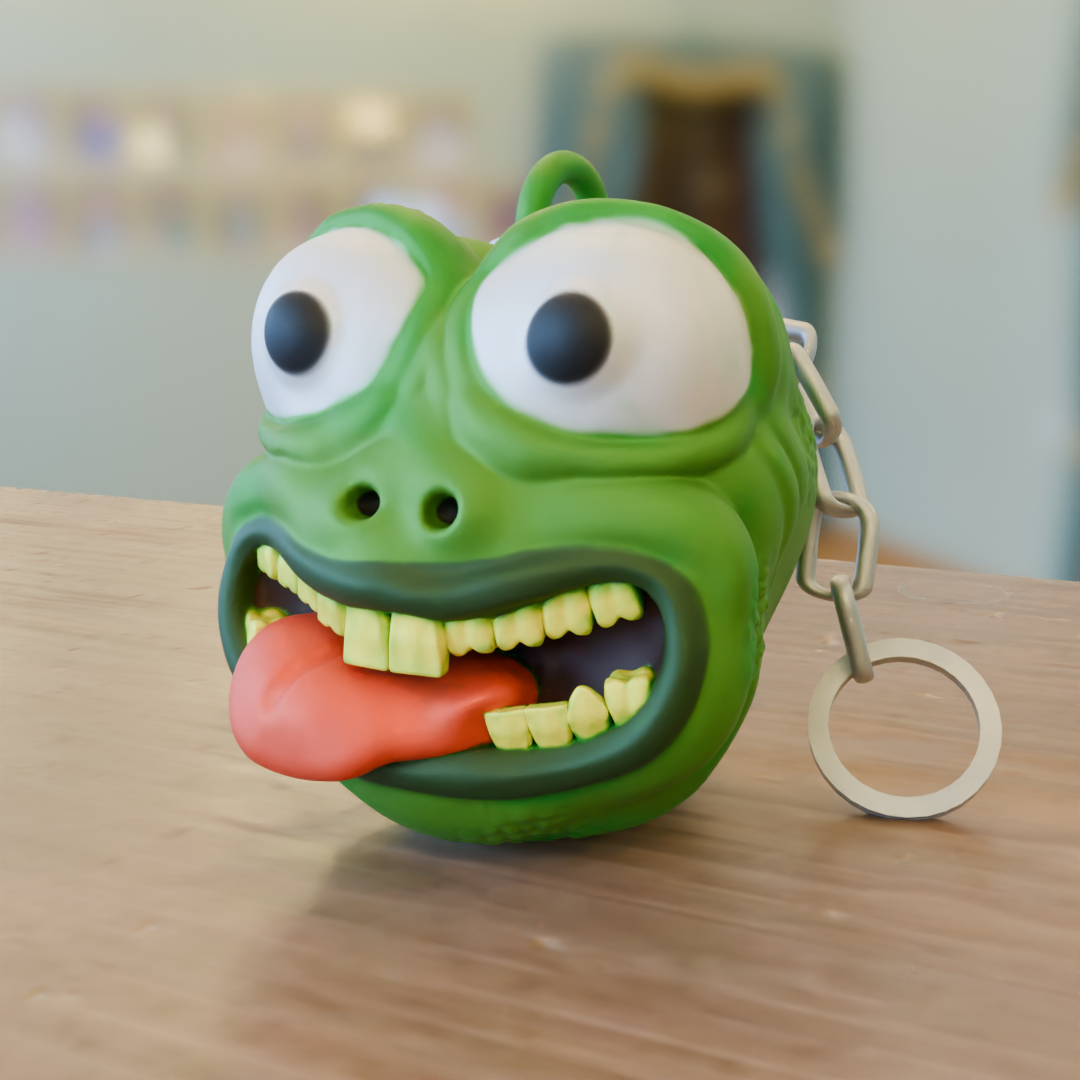 PEPE HEAD KEYCHAIN | 3D models download | Creality Cloud