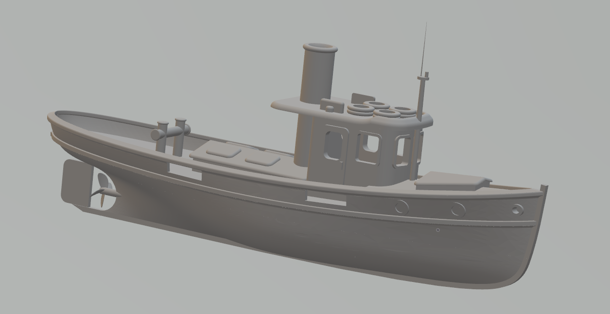 Vintage Tiny Steam Tugboat | 3D models download | Creality Cloud
