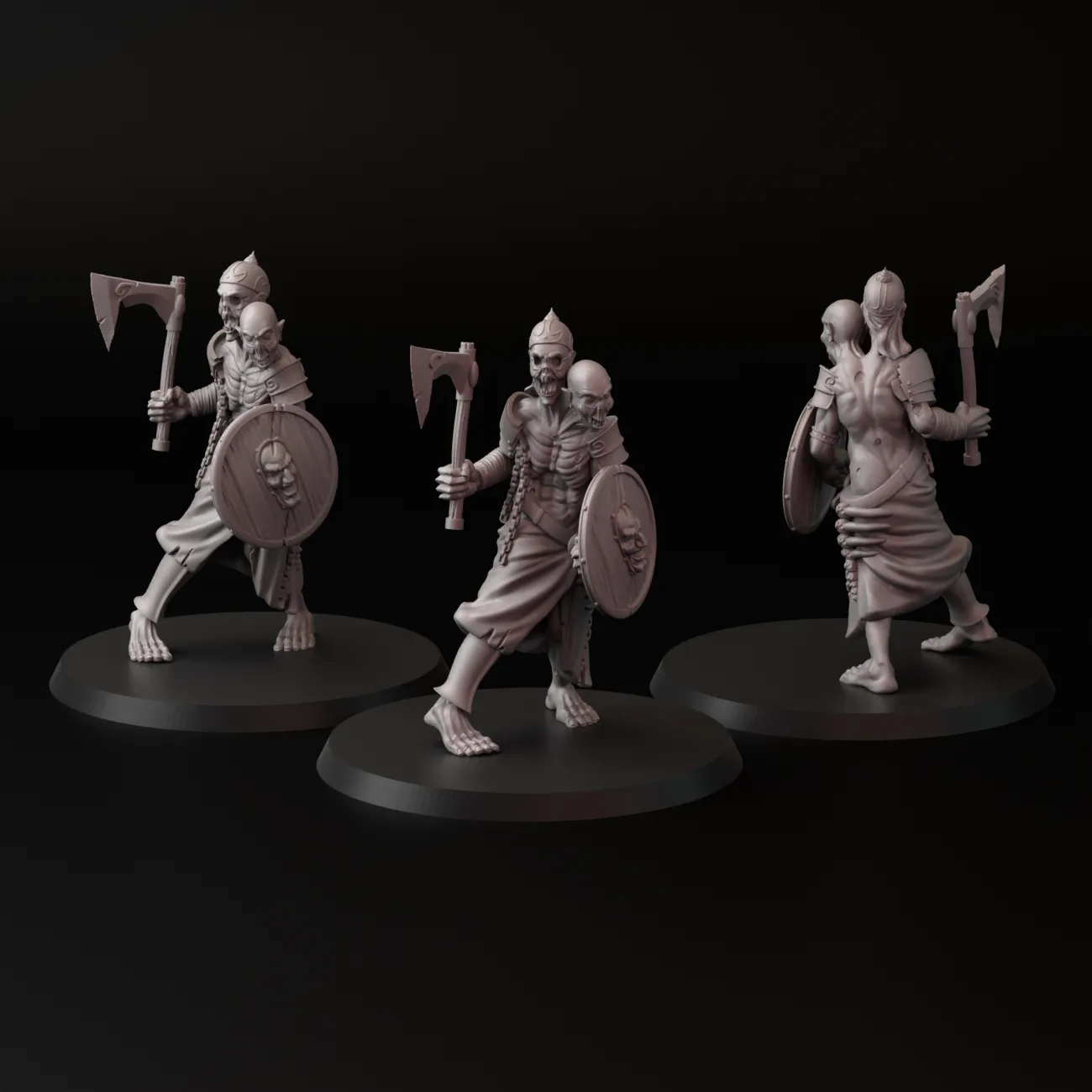 Characters & Creatures STL Download - 2 Headed Zombiesby Crosslances