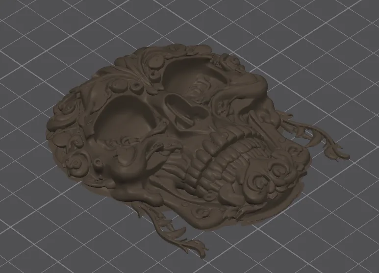 Home Decorations & Ornaments STL Descarga - scull wall mount ...