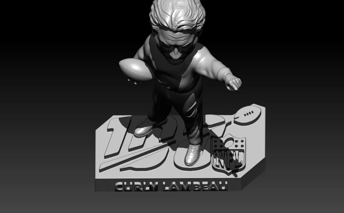 Characters & Creatures STL Download - NFL - Curly Lambeau Bobbleheads ...