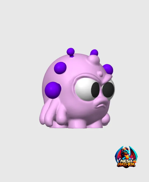 Characters & Creatures STL Download - Sprout Chibi Monsterby Mesh Mayhem