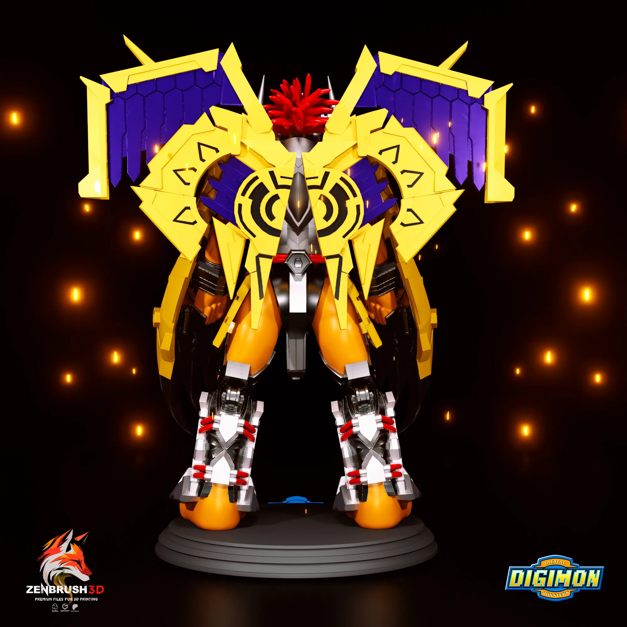 Characters & Creatures STL Download - DIGIMON - WARGREYMON STL - 3D ...