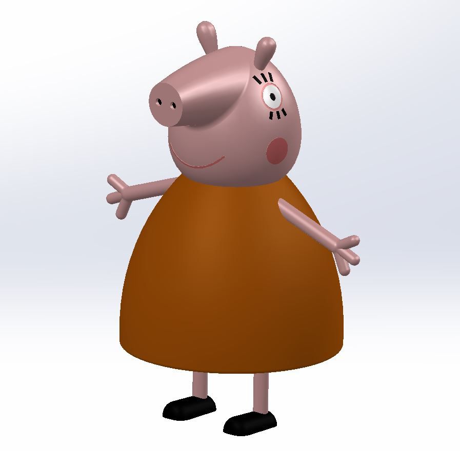 Mummy Pig, Peppa's mother | 3D models download | Creality Cloud