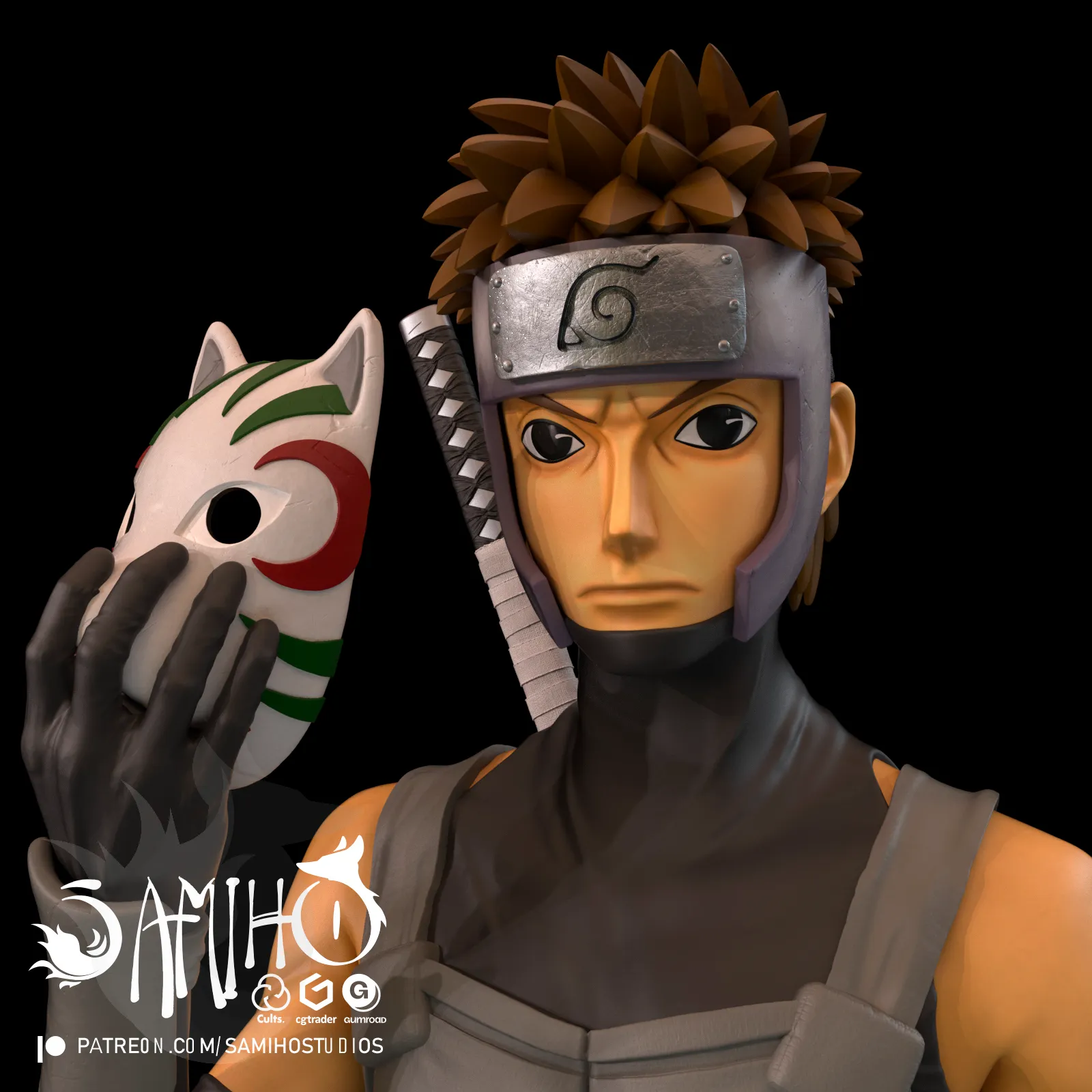 Characters & Creatures STL Download - Samiho Studios - Yamato Anbu ...