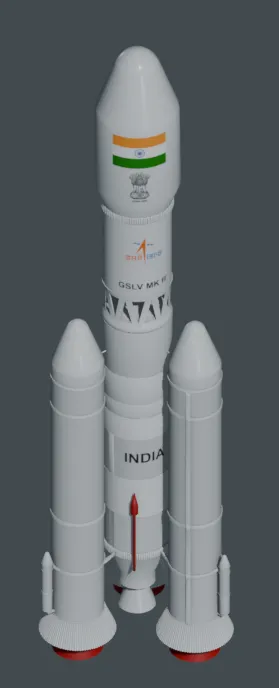 Vehicles & Machinery STL Download - Isro Gslv Mk Iii Rocket Launch ...