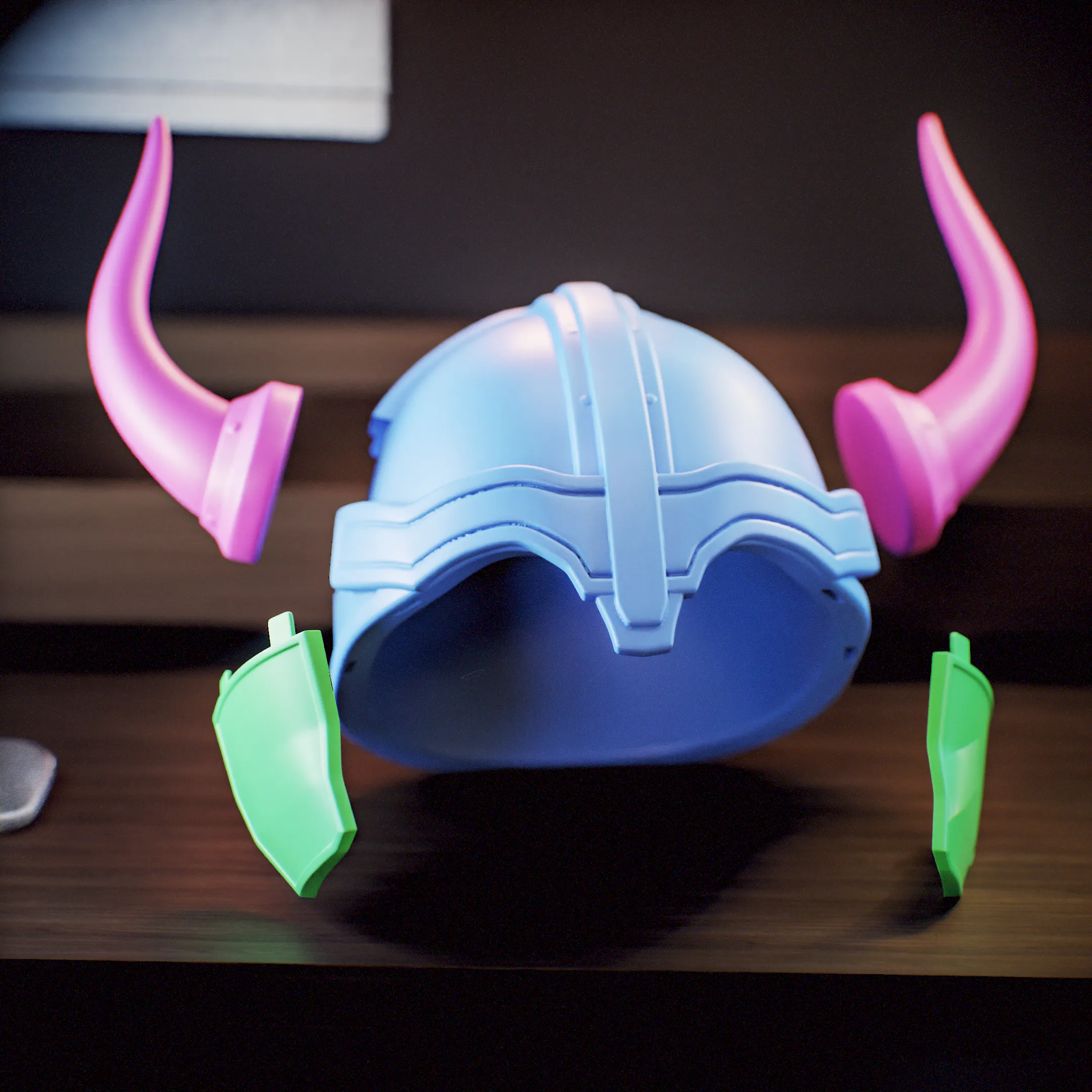 Cosplay STL Download - Real size Viking Helmet split by partsby ...