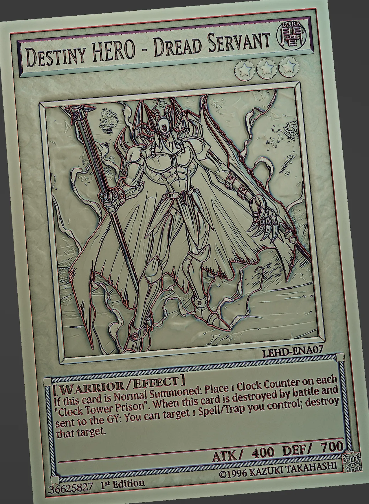 Destiny HERO - Dread Servant - yu-gi-oh! | Download de modelos 3D ...