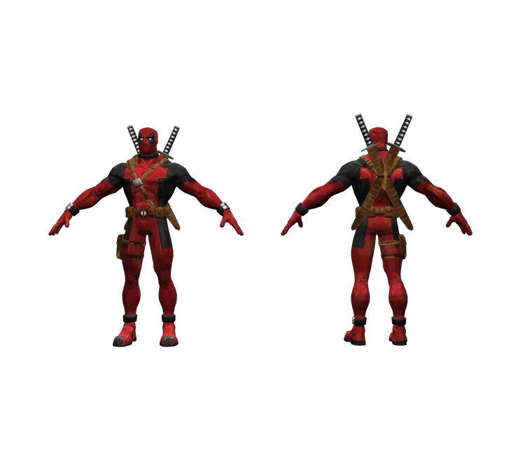 Free Characters & Creatures STL Download - Deadpool (Swords)by Tiger1ar