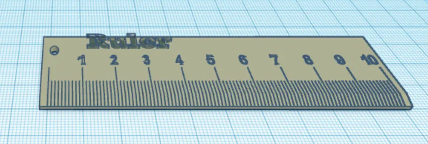 3D Printer Files | 3MF File | ruler | Creality Cloud