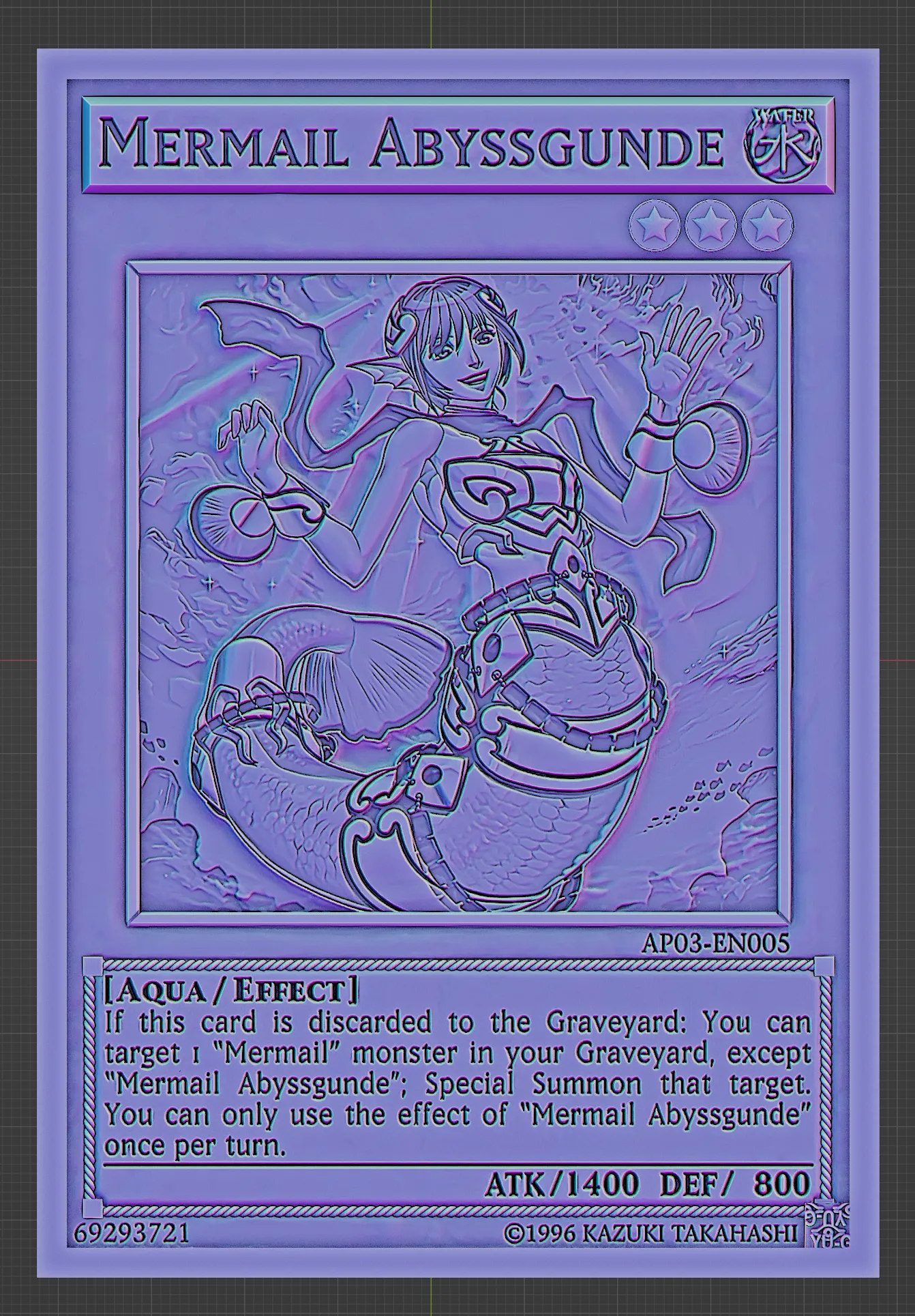 Other STL Download - Mermail Abyssgunde - yu-gi-oh!by Wsonuchiha3D