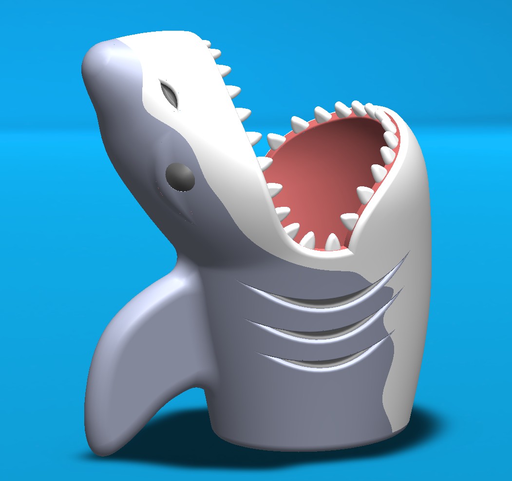 Shark Penholder | 3D models download | Creality Cloud