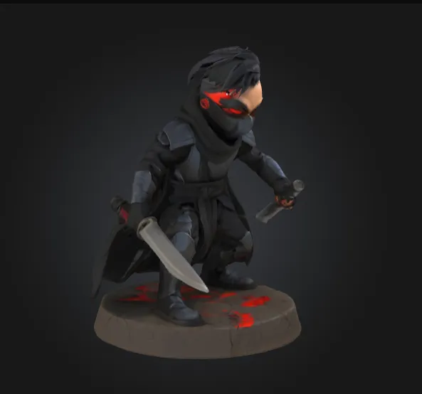 Characters & Creatures STL Download - Kaza- The Blade Echoby Xempiaaz