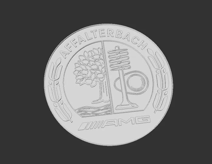 Badges & Coins STL Download - Mercedez Benz logo AMGby ART PLASTIQUE