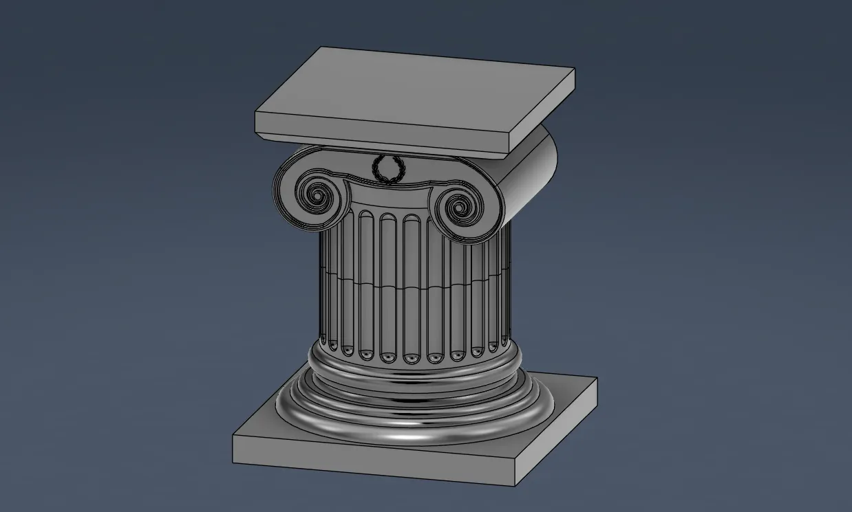 3D Printer Files | 3MF File | Roman Plinth Column | Creality Cloud