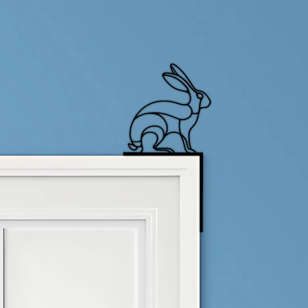 Home Decorations & Ornaments STL Download - Rabbit Door Corner Decorby ...