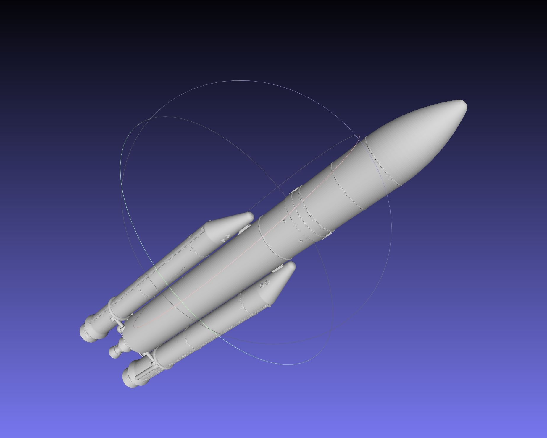 Ariane 5 Rocket Printable Miniature | 3D models download | Creality Cloud