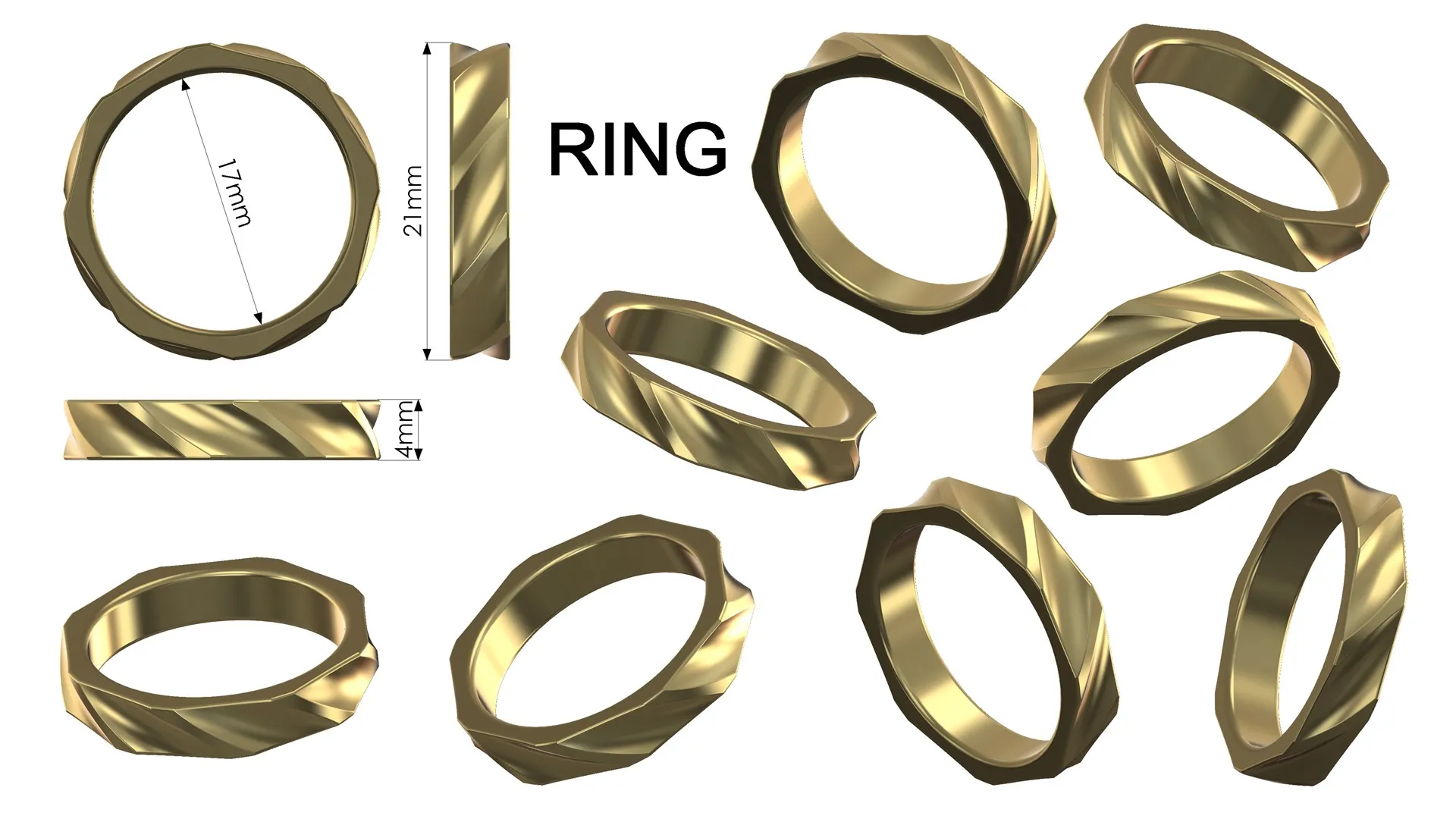 Jewelry & Accessories STL Download - Ring (3)by Furqan03