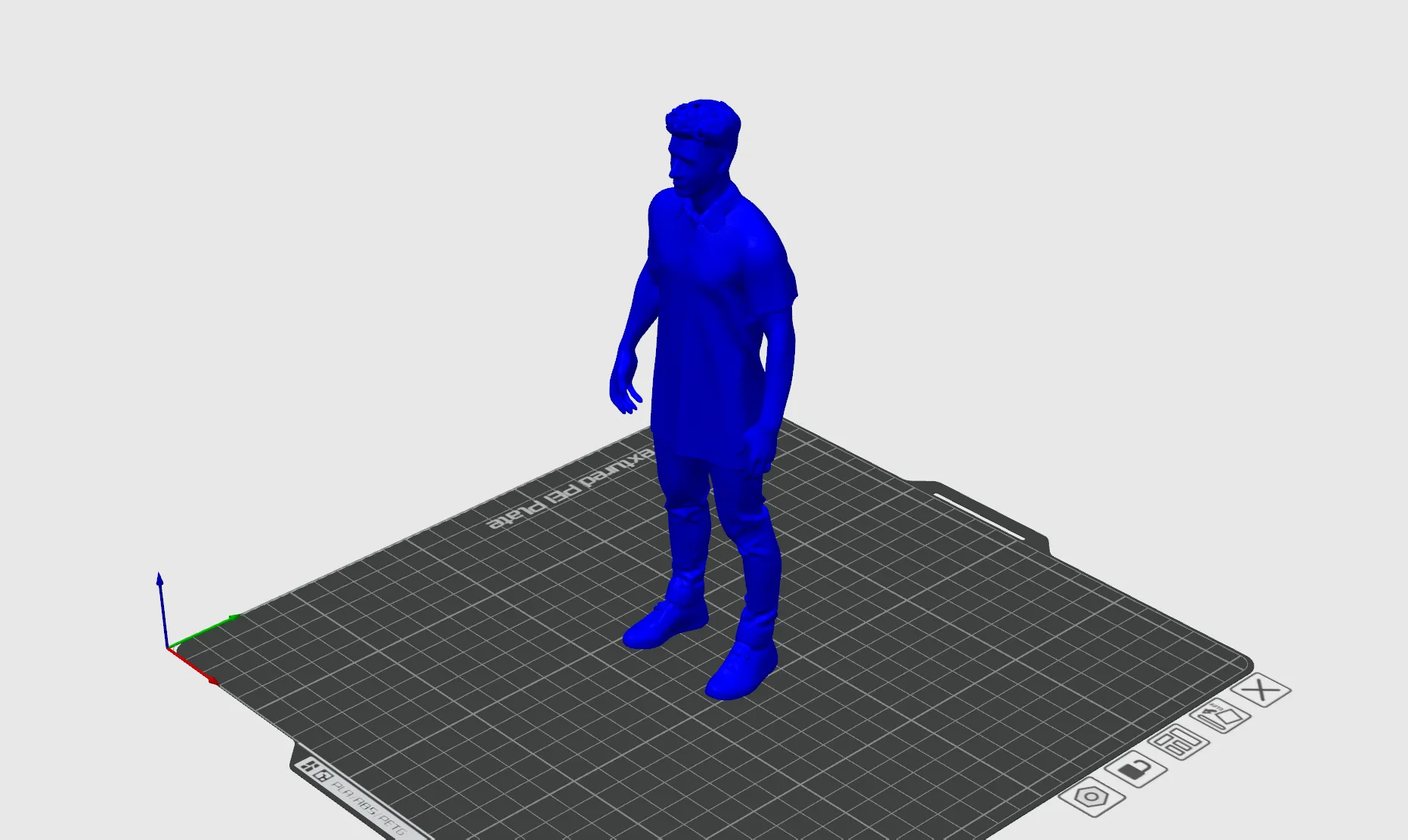 gratuita Sculptures & Artworks STL Descarga - Man standing figure ...