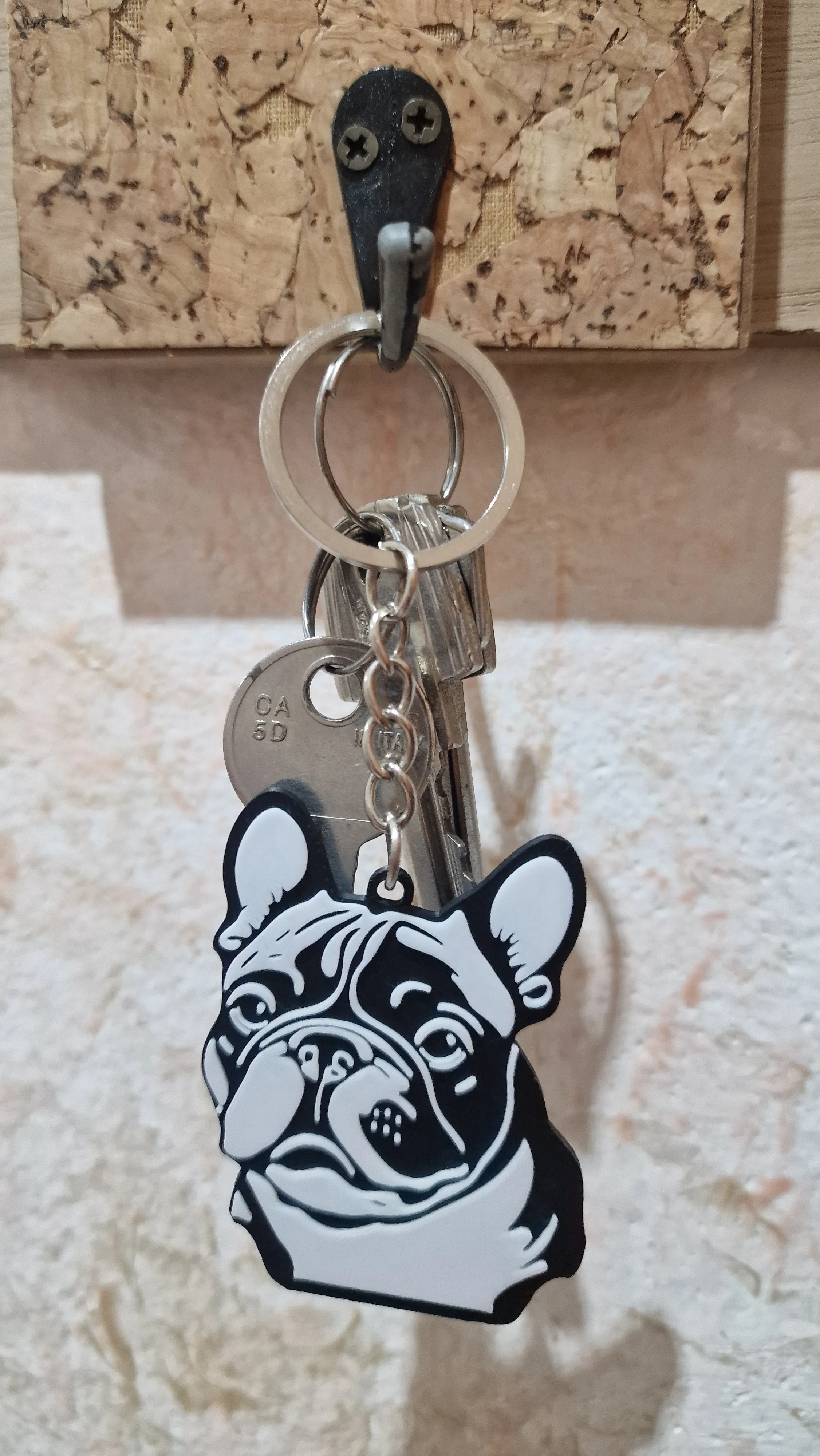 Jewelry & Accessories STL Download - Llavero French Bulldogby Cruz Luck 3d