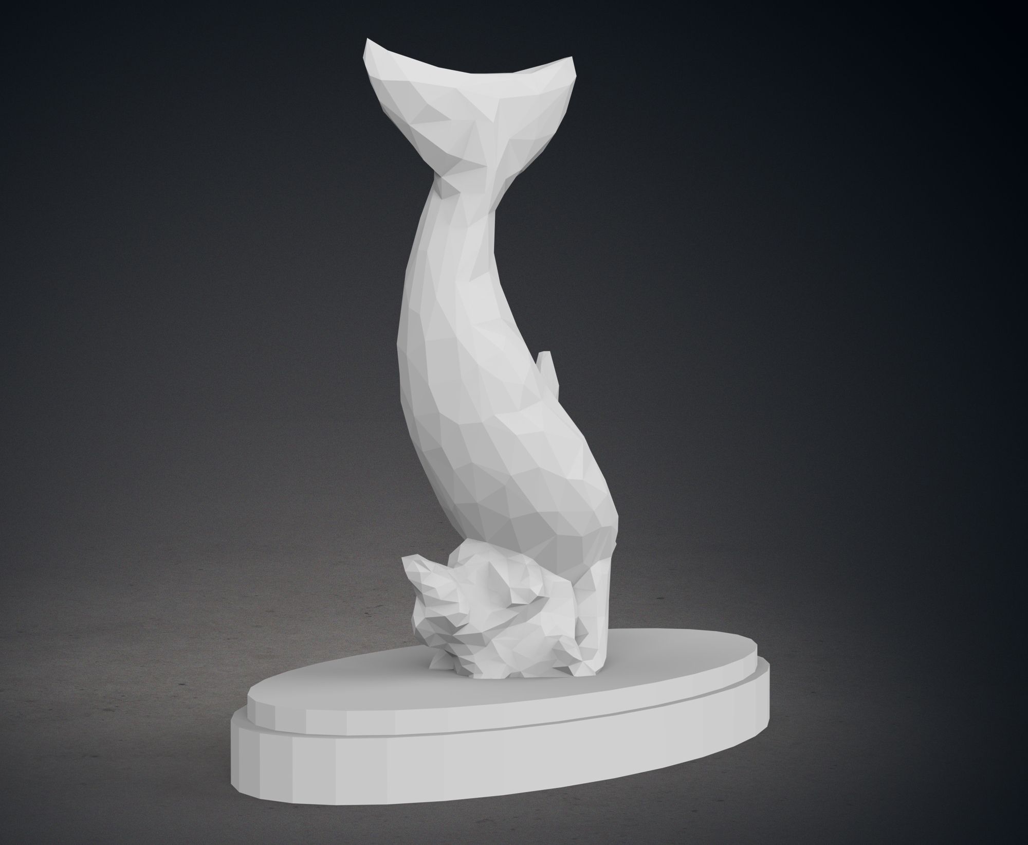 LOW POLY DOLPHIN STATUE | 3D models download | Creality Cloud