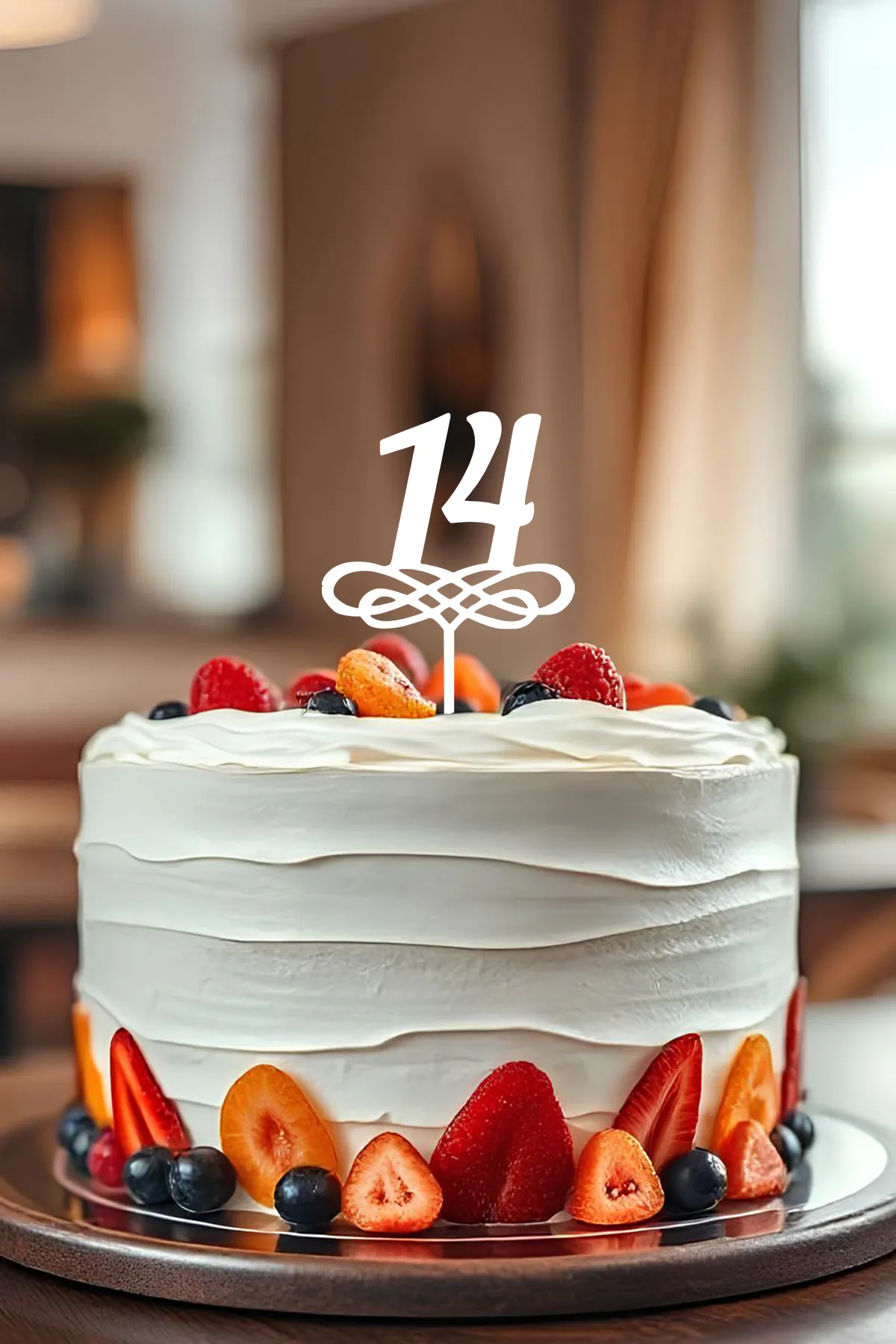 Home Decorations & Ornaments STL Download - Fourteen Cake Topperby OALPO