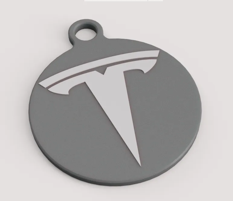 Tesla Keychain 3D Model | 3D models download | Creality Cloud