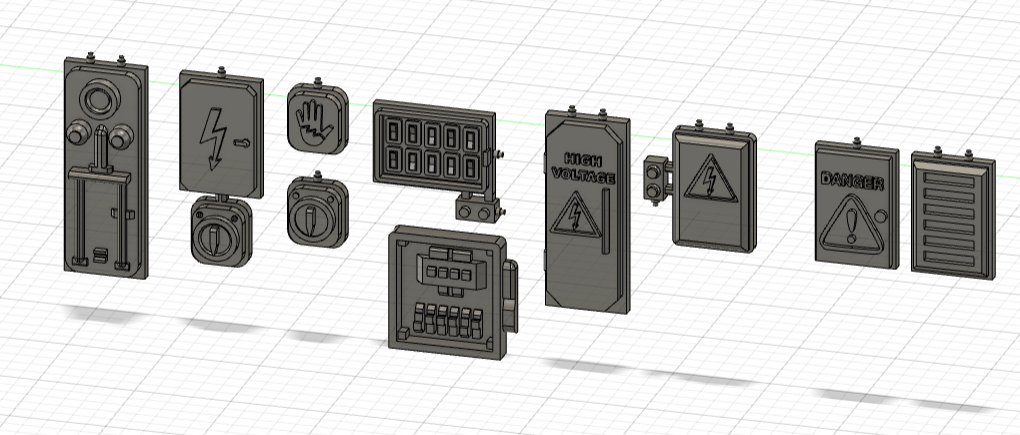 1/18 ENSEMBLE DE MODULE ELECTRIQUE / ELECTRICAL MODULE KIT | 3D-Modelle ...