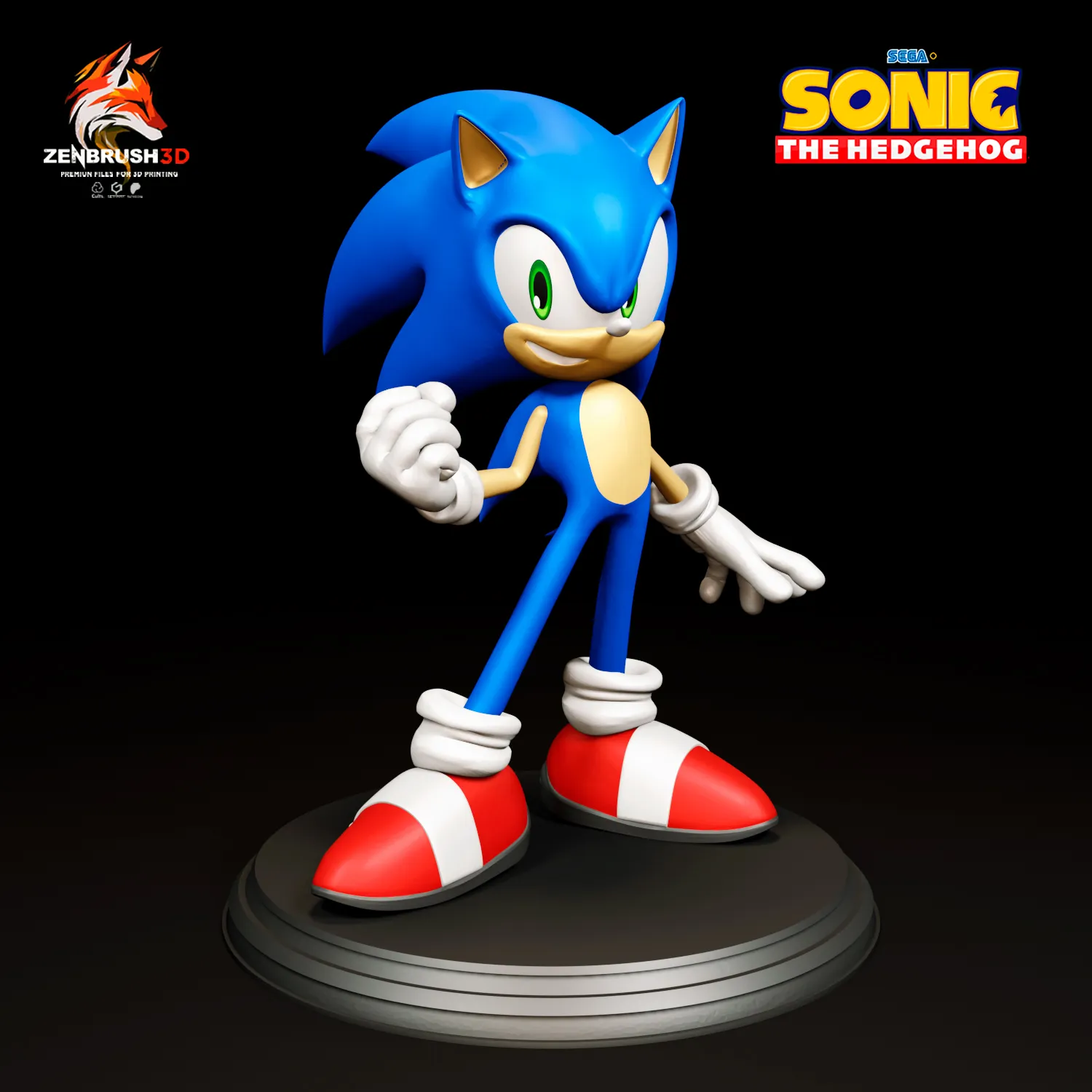 Characters & Creatures STL Download - Sonic the Hedgehog 3D PRINTINGby ...