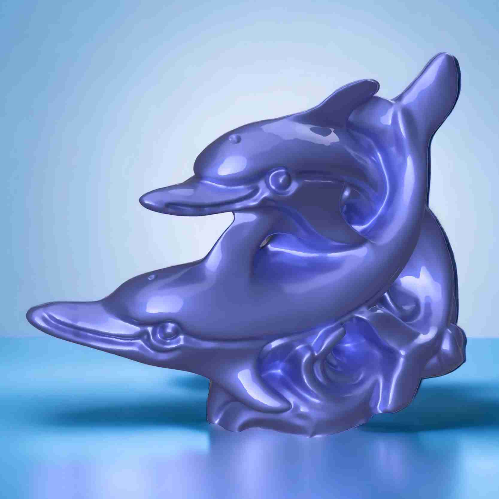 Dolphin wave | 3D models download | Creality Cloud