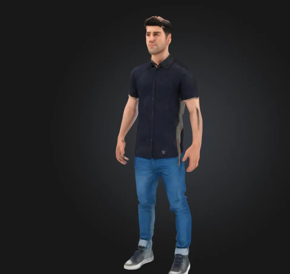 gratuita Sculptures & Artworks STL Descarga - Man standing figure ...