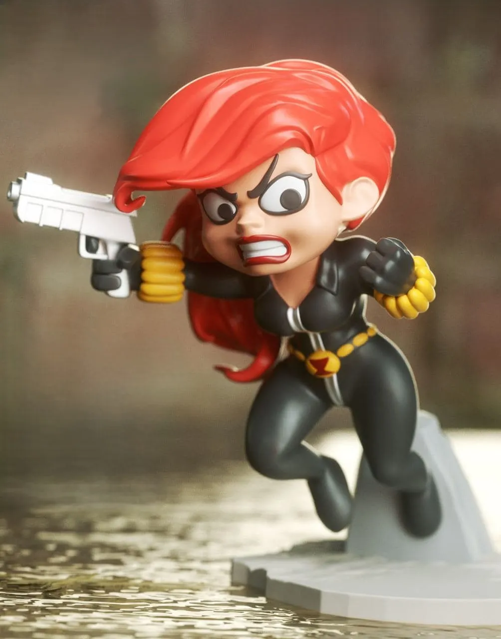 Characters & Creatures STL Download - 💥 Chibi Spy Assassin - Red Fury ...