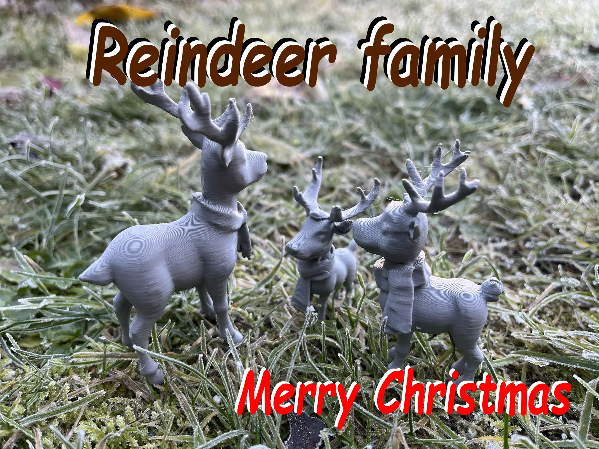 3D Printer Files | 3MF File | Reindeer family | Creality Cloud