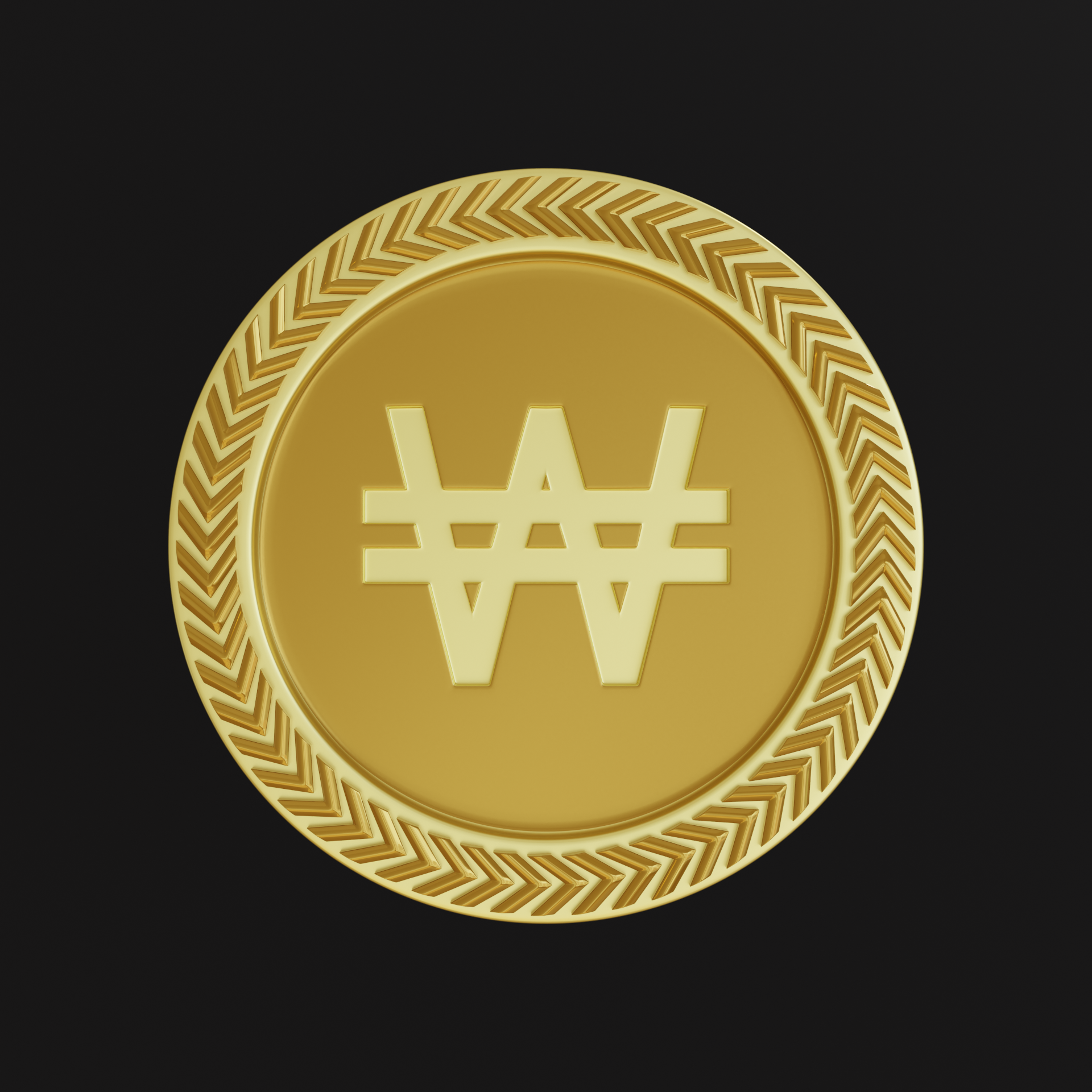 won coin made in blender, price is 45 credit | Creality Cloud
