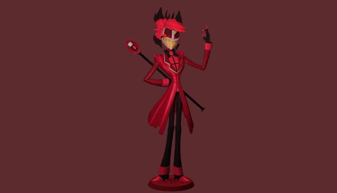Alastor Chibi Hazbin Hotel 3d Models Download Creality Cloud