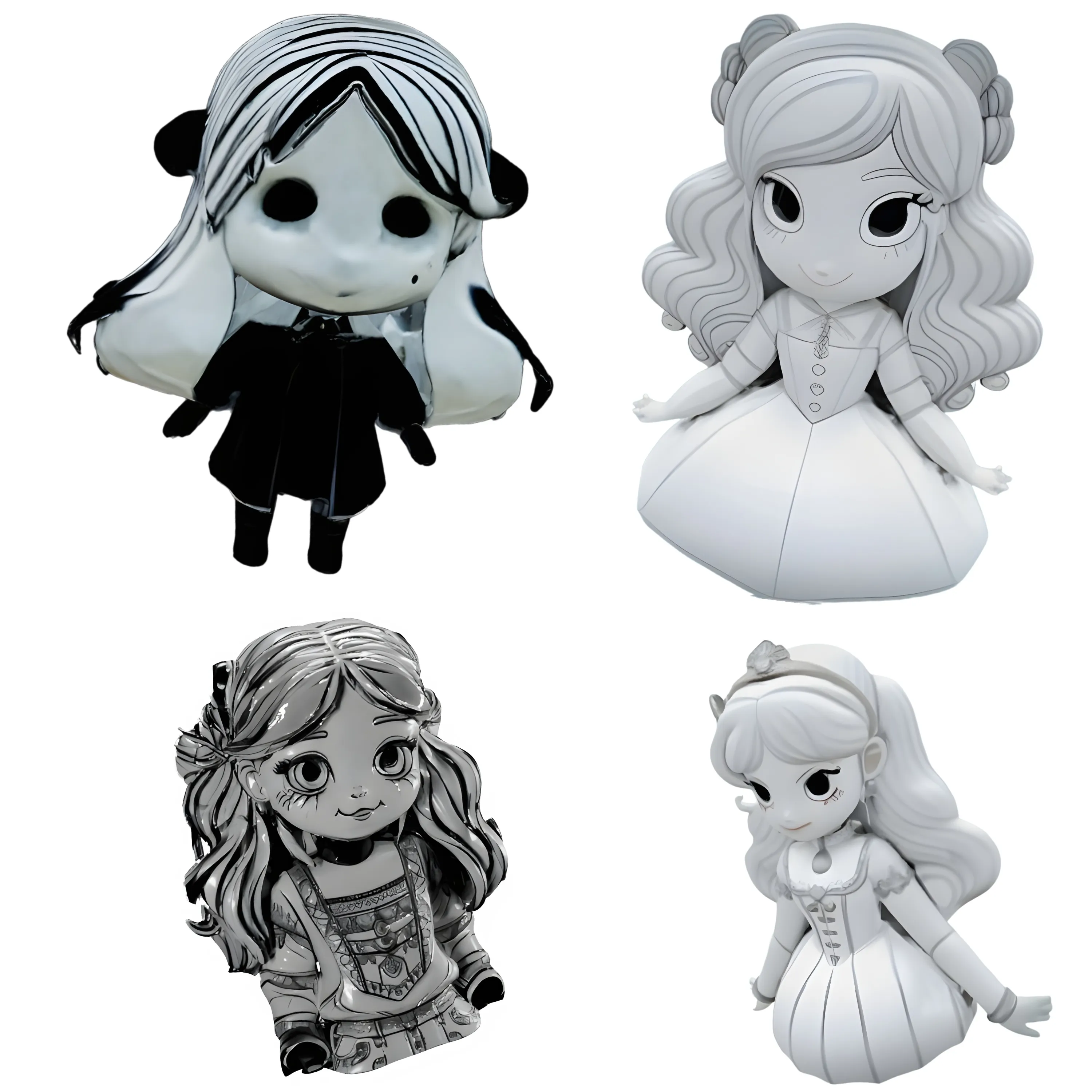 Characters & Creatures STL Download - Whimsical Fantasy Character Setby ...