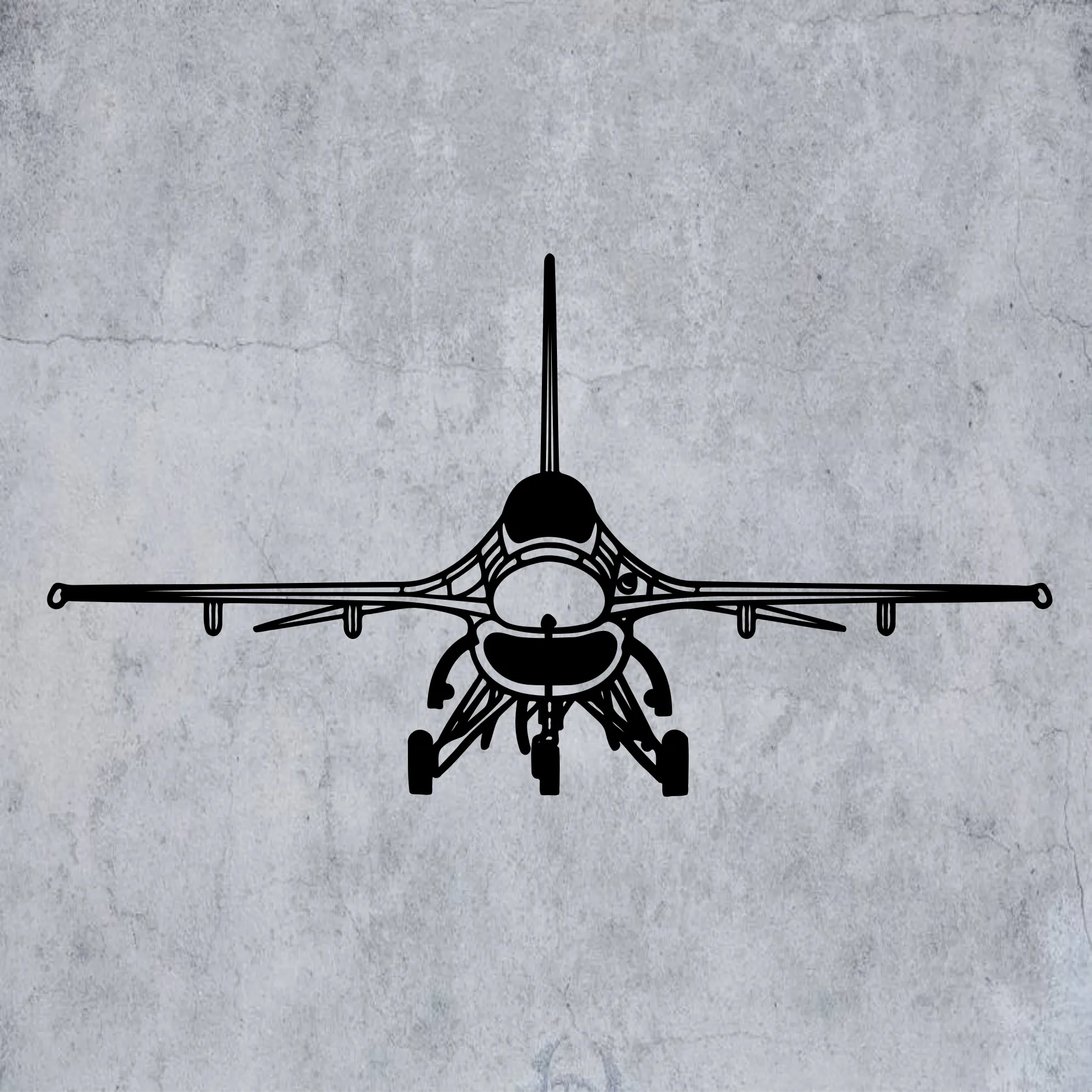 Drones & Aircraft STL Download - F-16 FIGHTING FALCON #1 | 2D WALL ...